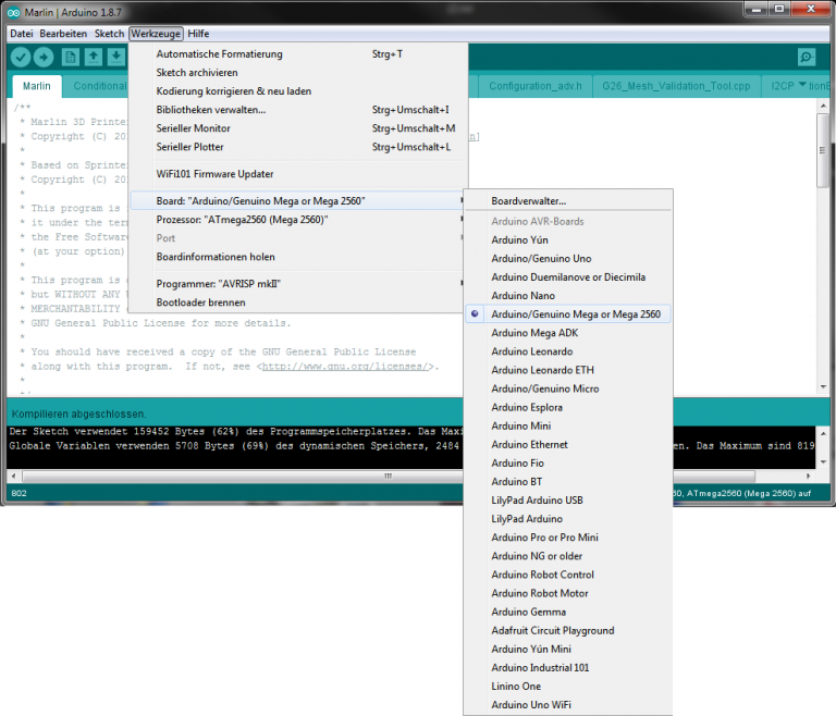 Firmware, Marlin, Arduino, *.hex und hochladen…. – drucktipps3d.de
